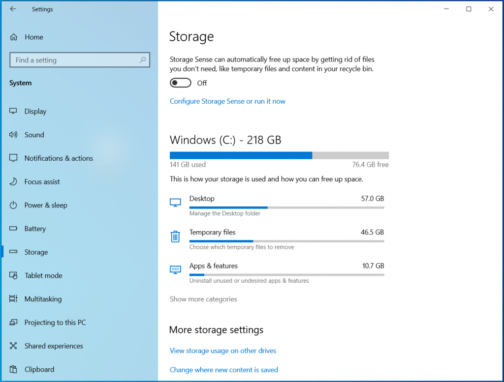 Reserved Storage trên Windows 10: Không còn là nỗi lo.