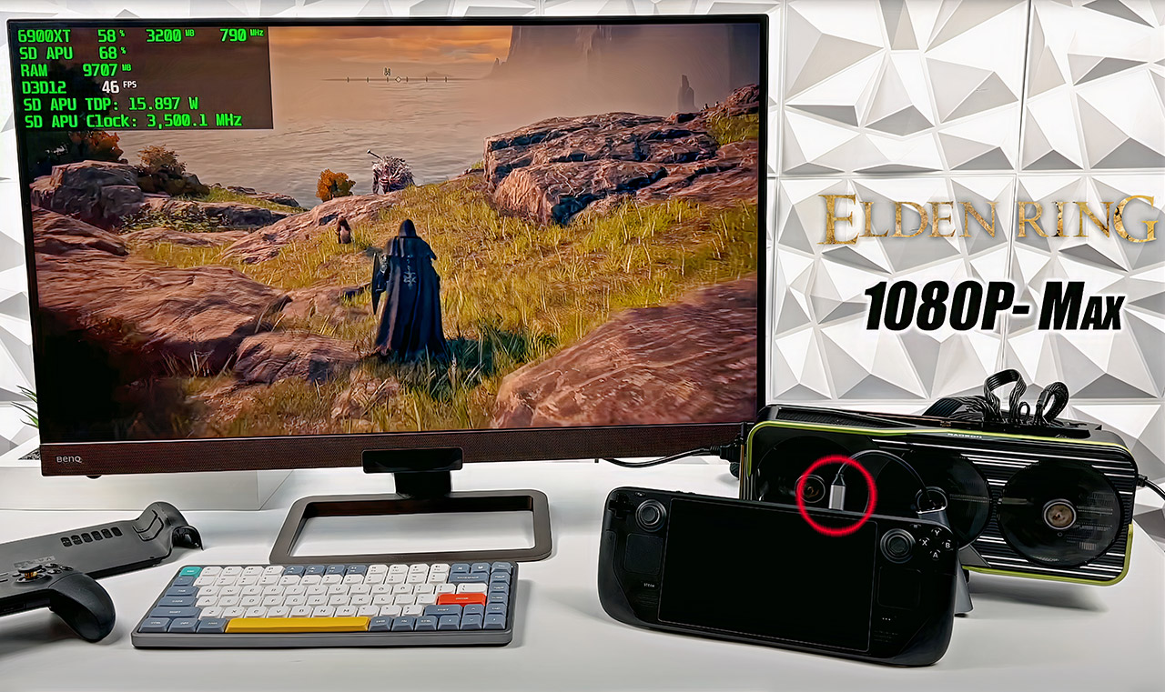 Sẽ ra sao nếu kết nối GPU rời với Steam Deck?